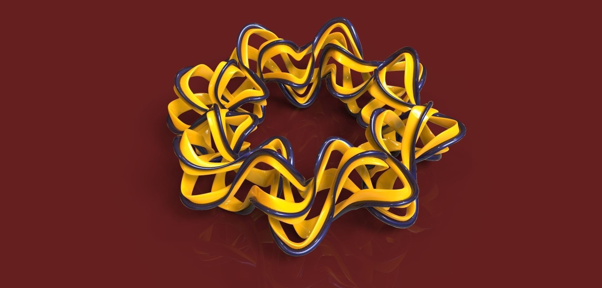 Spiral Torus free 3D model | CGTrader