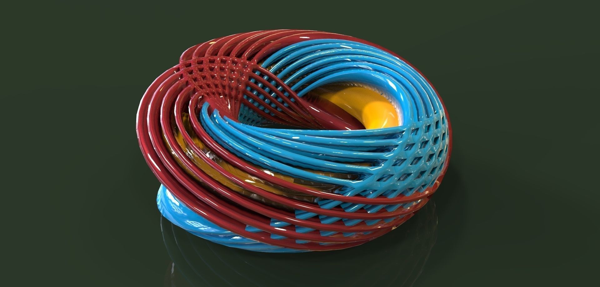 Torus spiral free 3D model | CGTrader