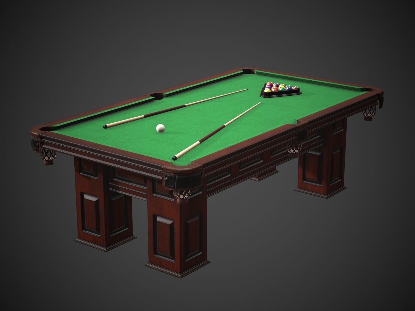 3D model Pool Table Britton Heritage VR / AR / low-poly | CGTrader