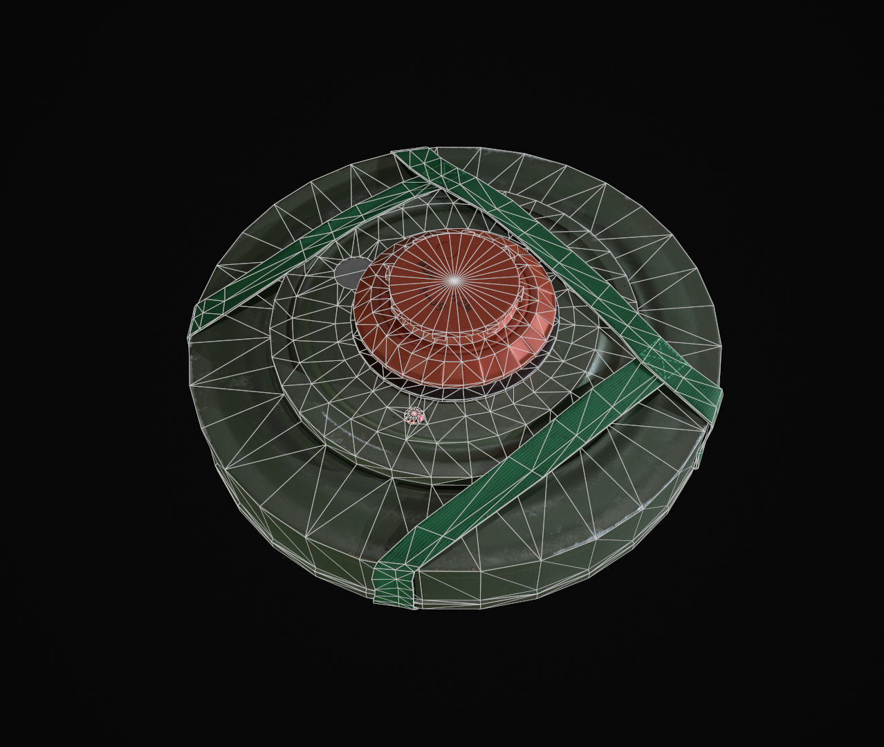 Land mine free VR / AR / low-poly 3D model | CGTrader