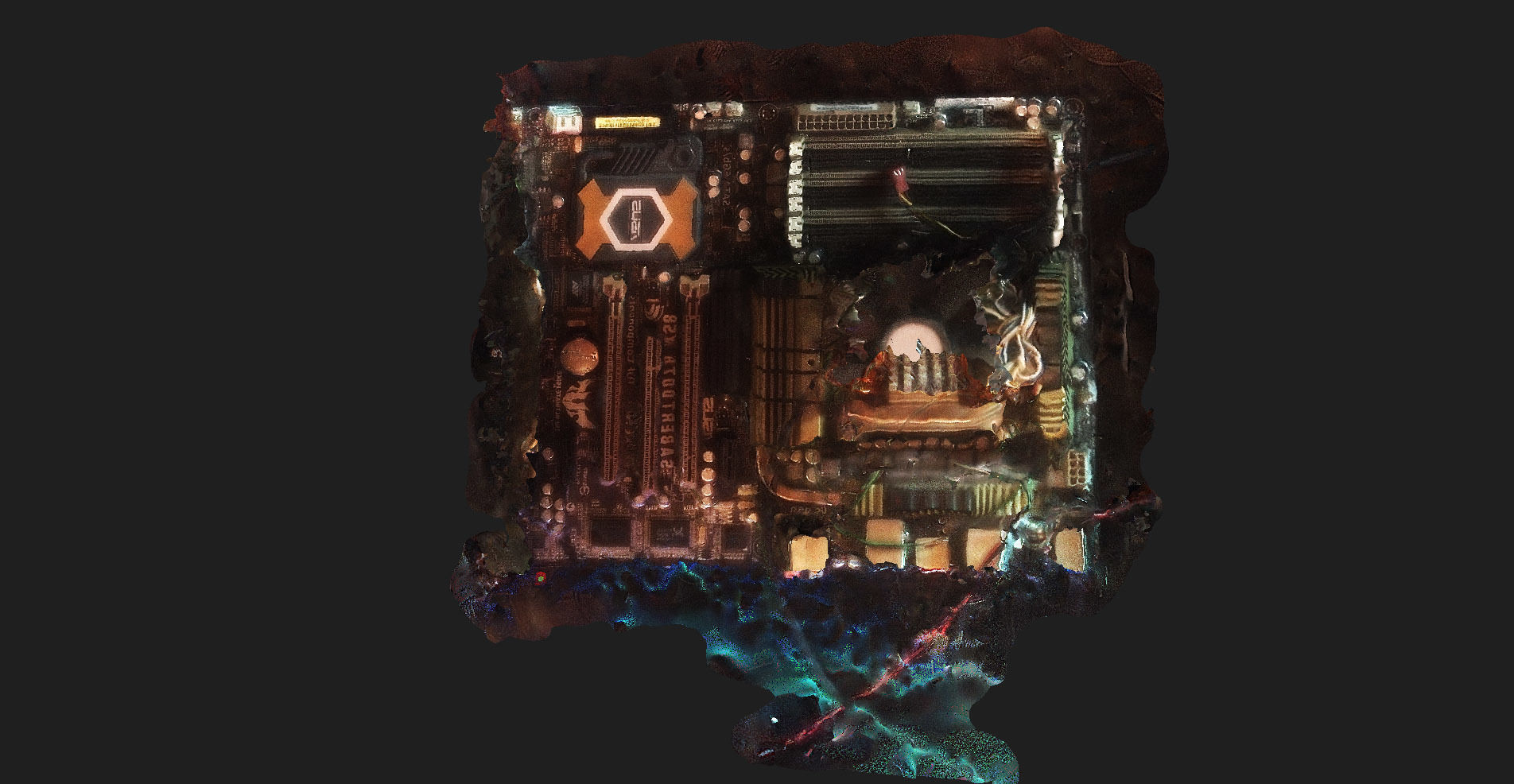 PC MOTHERBOARD art free 3D model | CGTrader