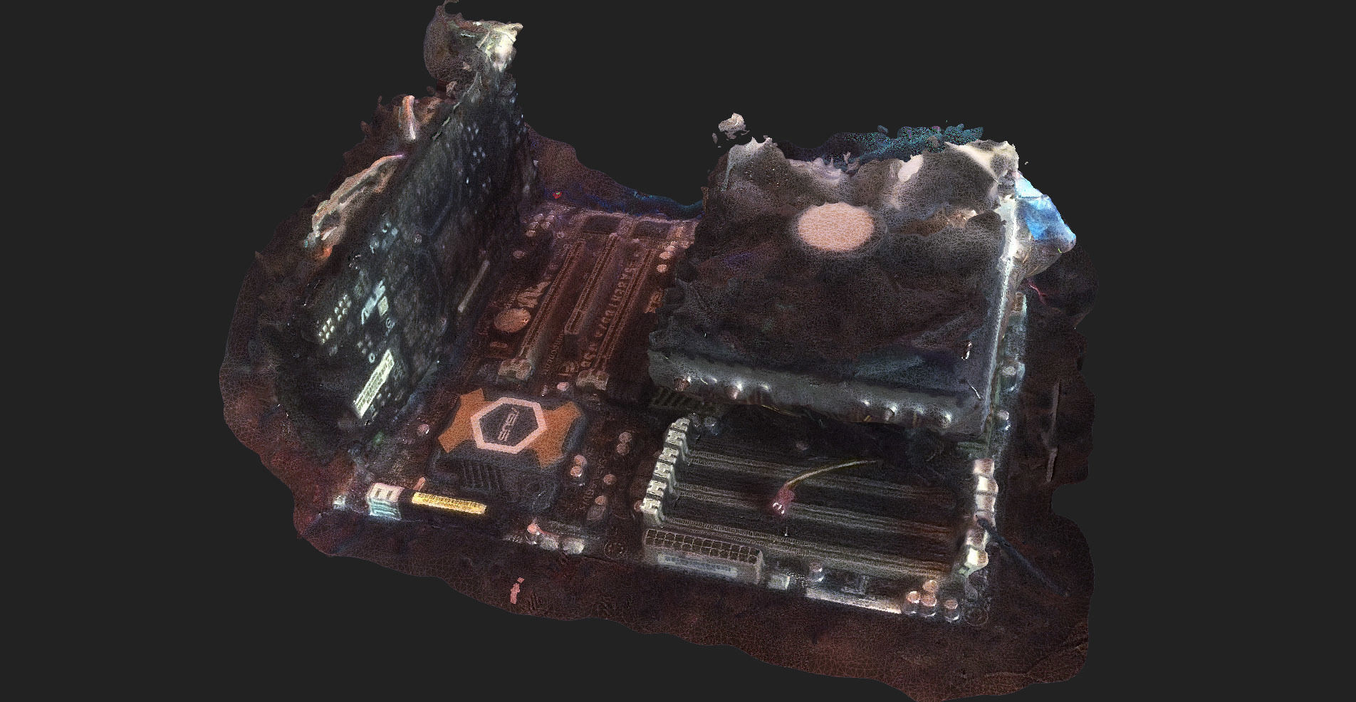 PC MOTHERBOARD art free 3D model | CGTrader
