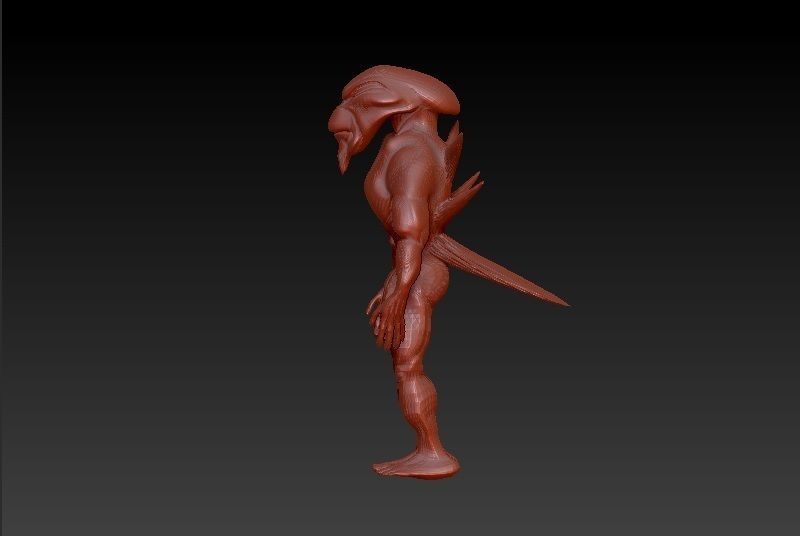 Alien creature free 3D model | CGTrader