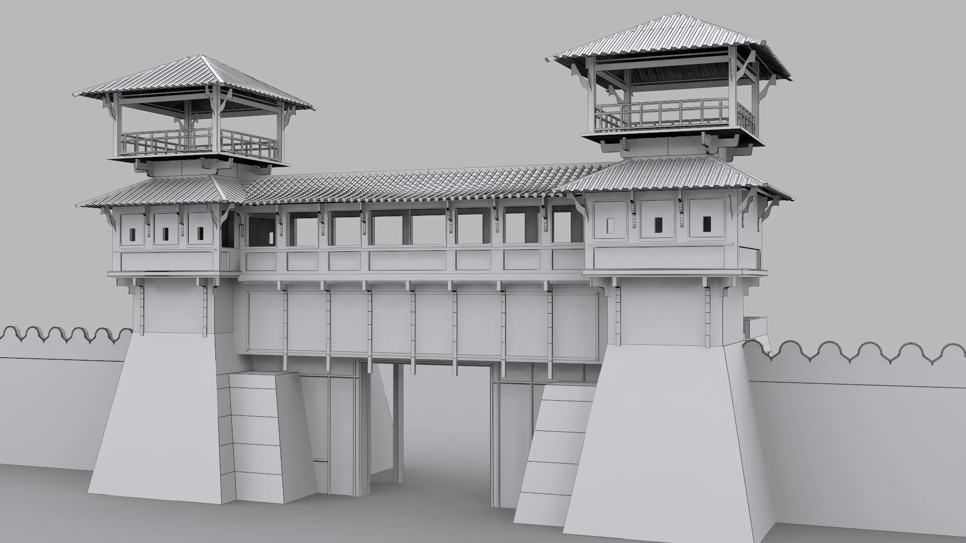Han Gate 3D model | CGTrader