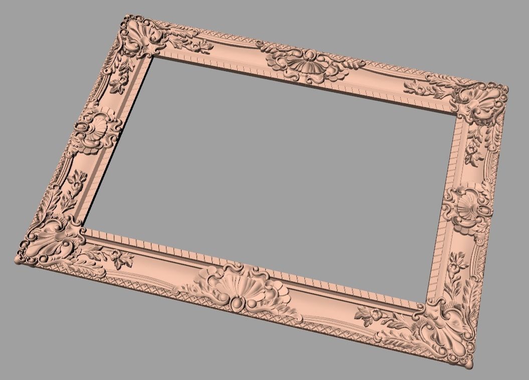 Photo frame 3D relief models STL Files used for CNC Router E645 3D ...