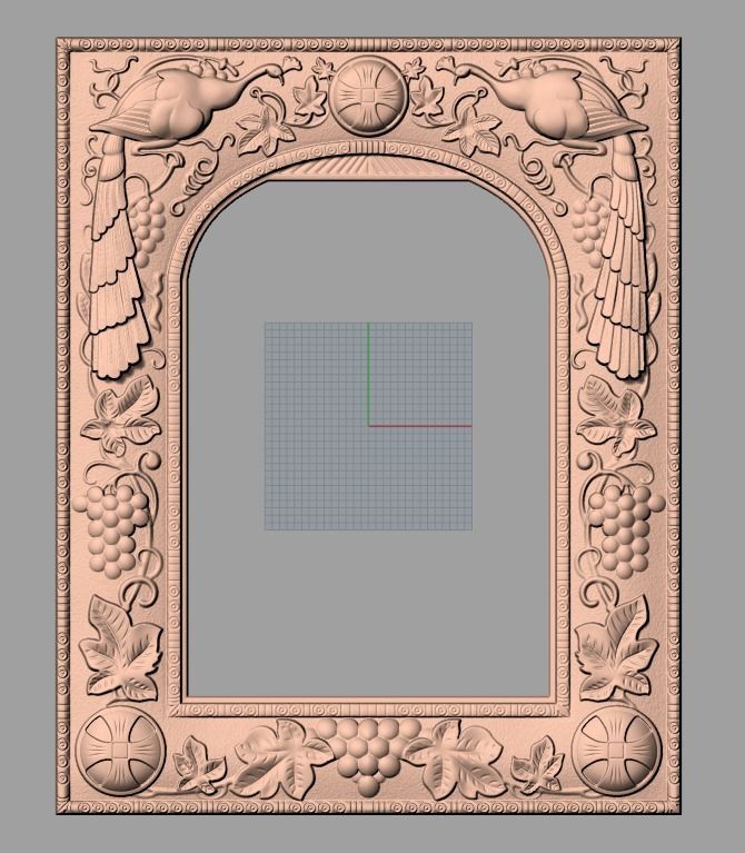 Photo frame 3D relief models STL Files used for CNC Router E643 3D ...
