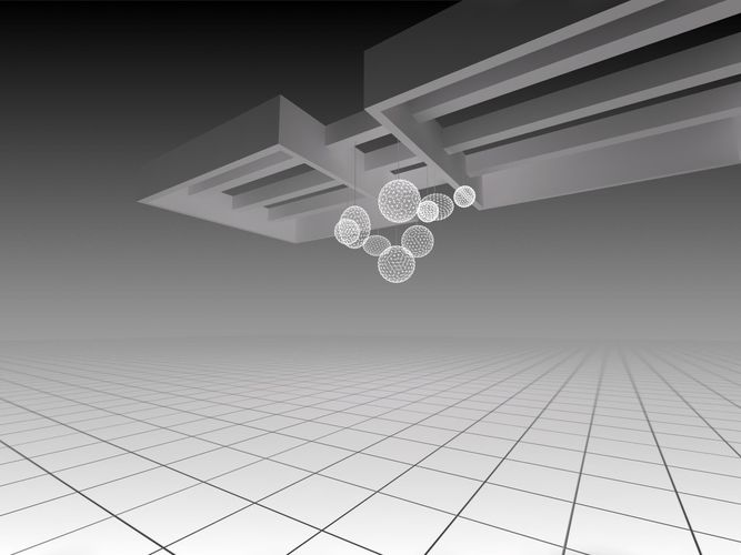 3D model hanging decor light element VR / AR / low-poly | CGTrader