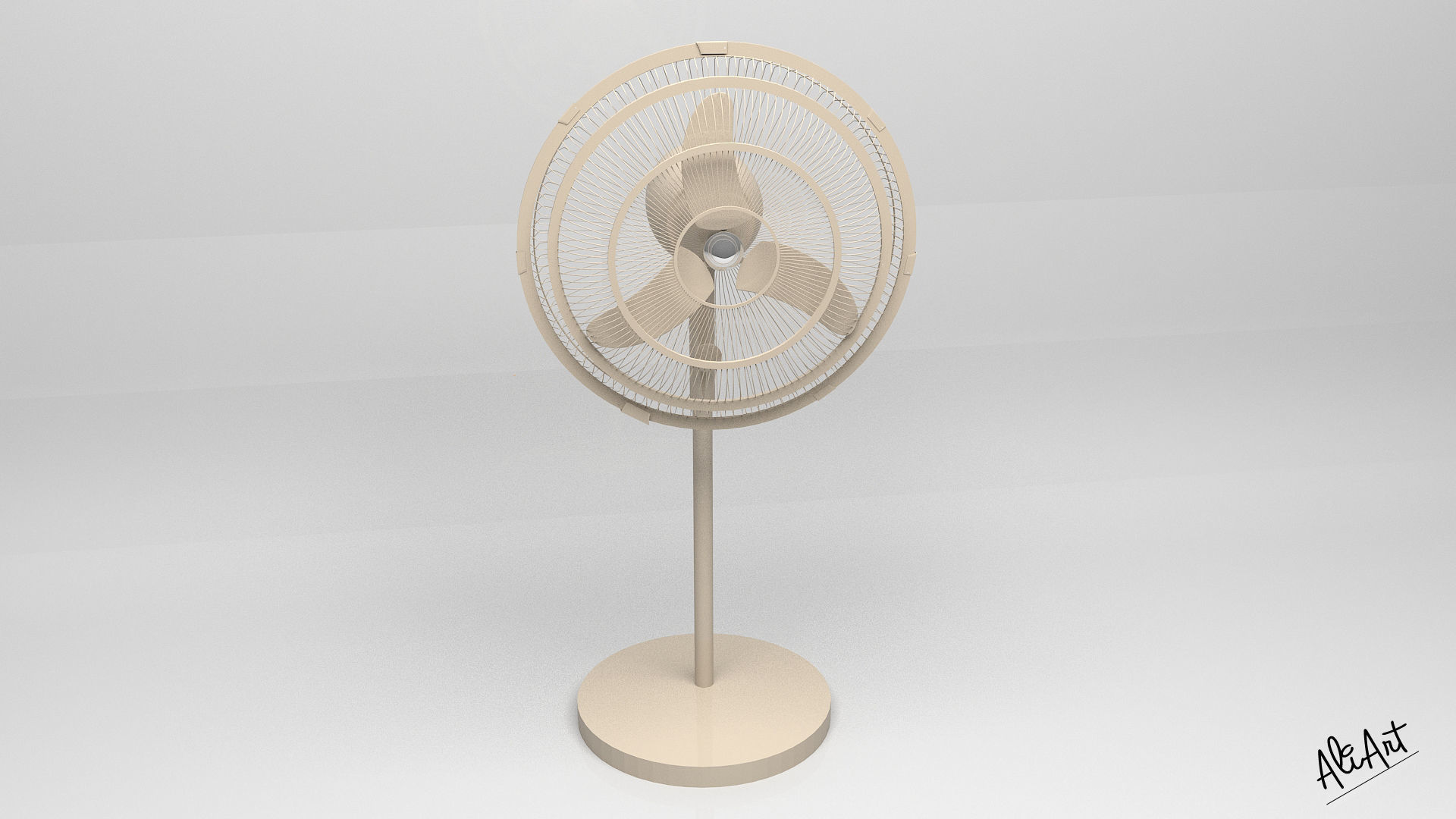 Pedestal Stand Fan free 3D model | CGTrader