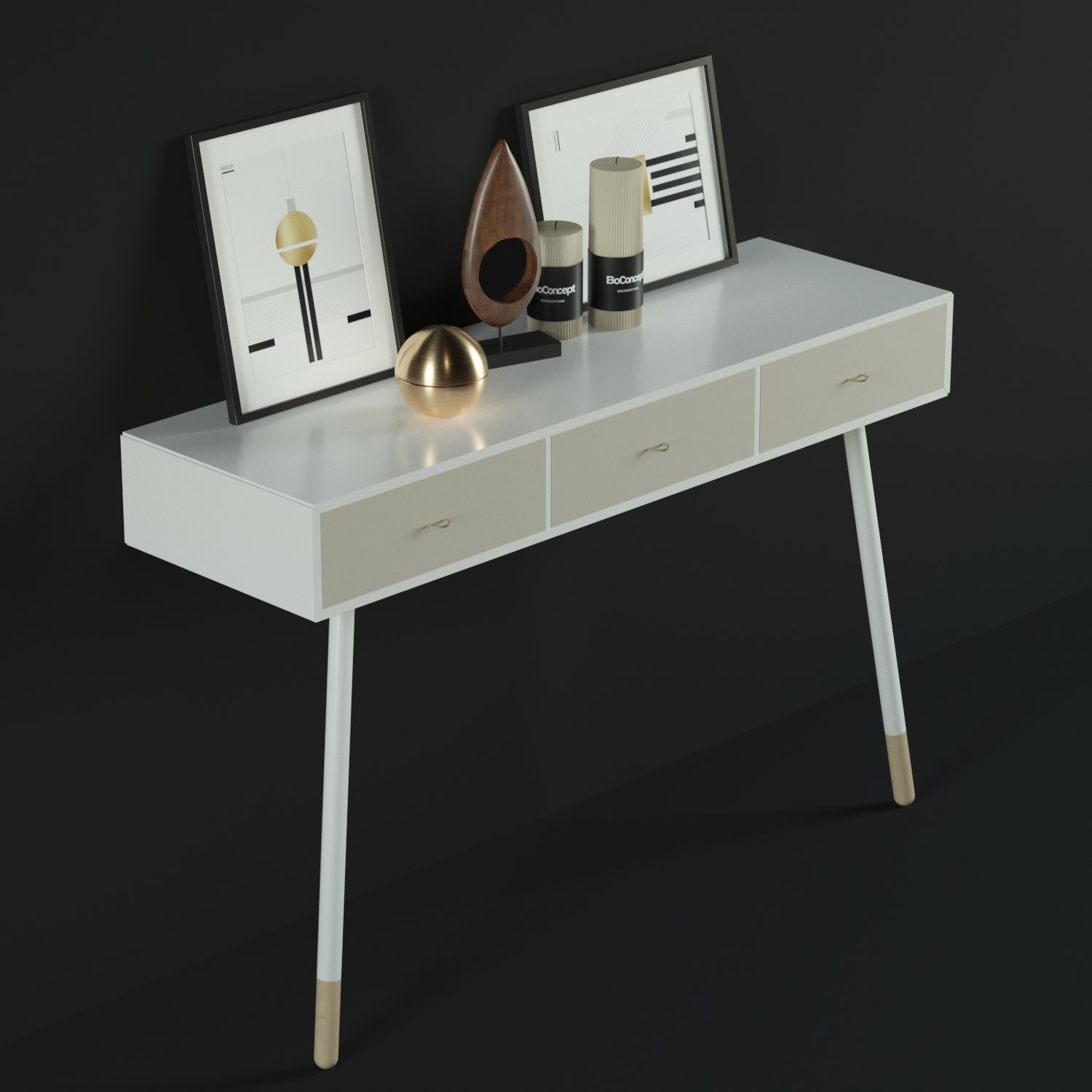 Console BoConcept Cupertino 3D model | CGTrader