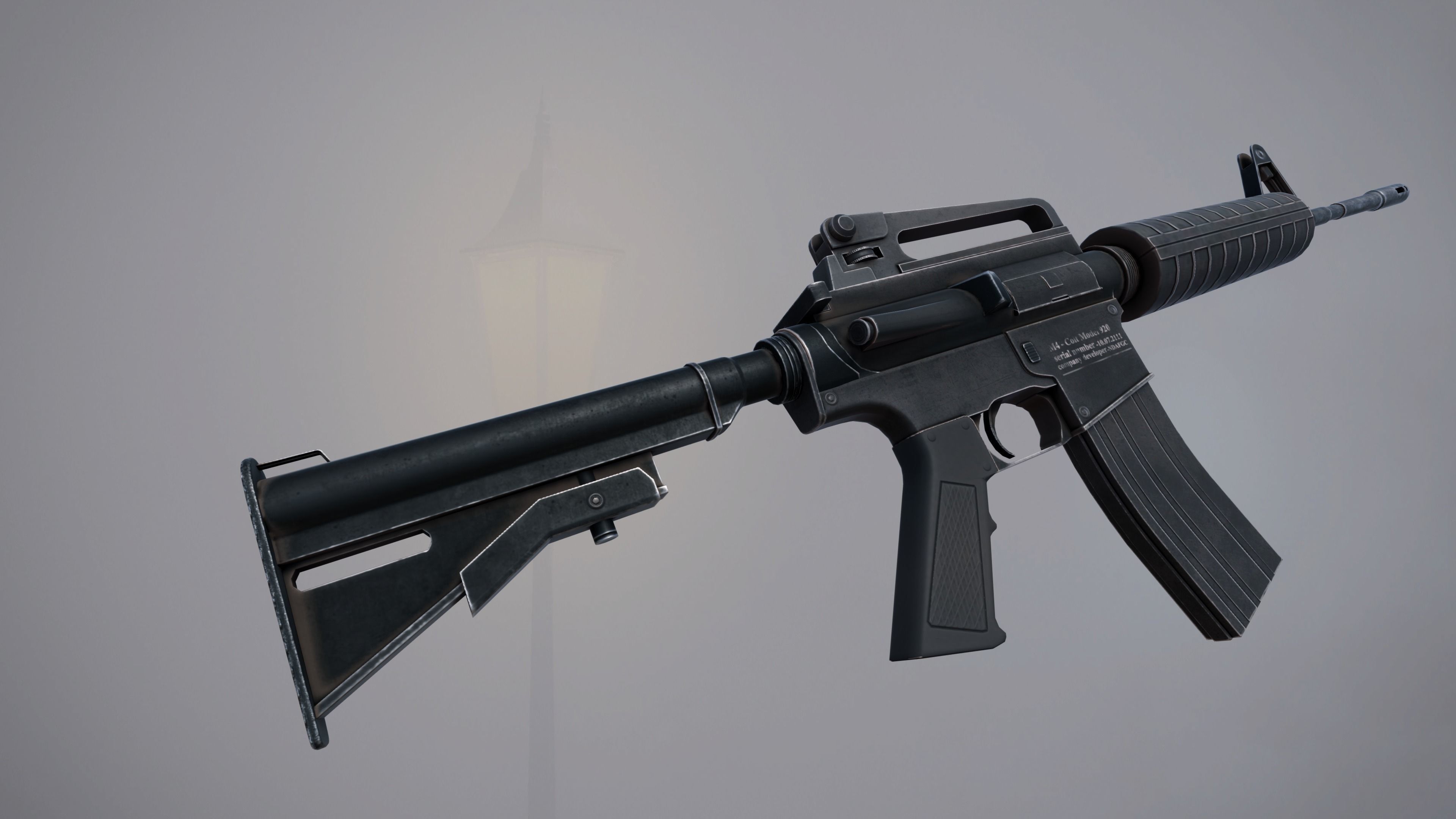 3D model M4 Gun VR / AR / low-poly | CGTrader