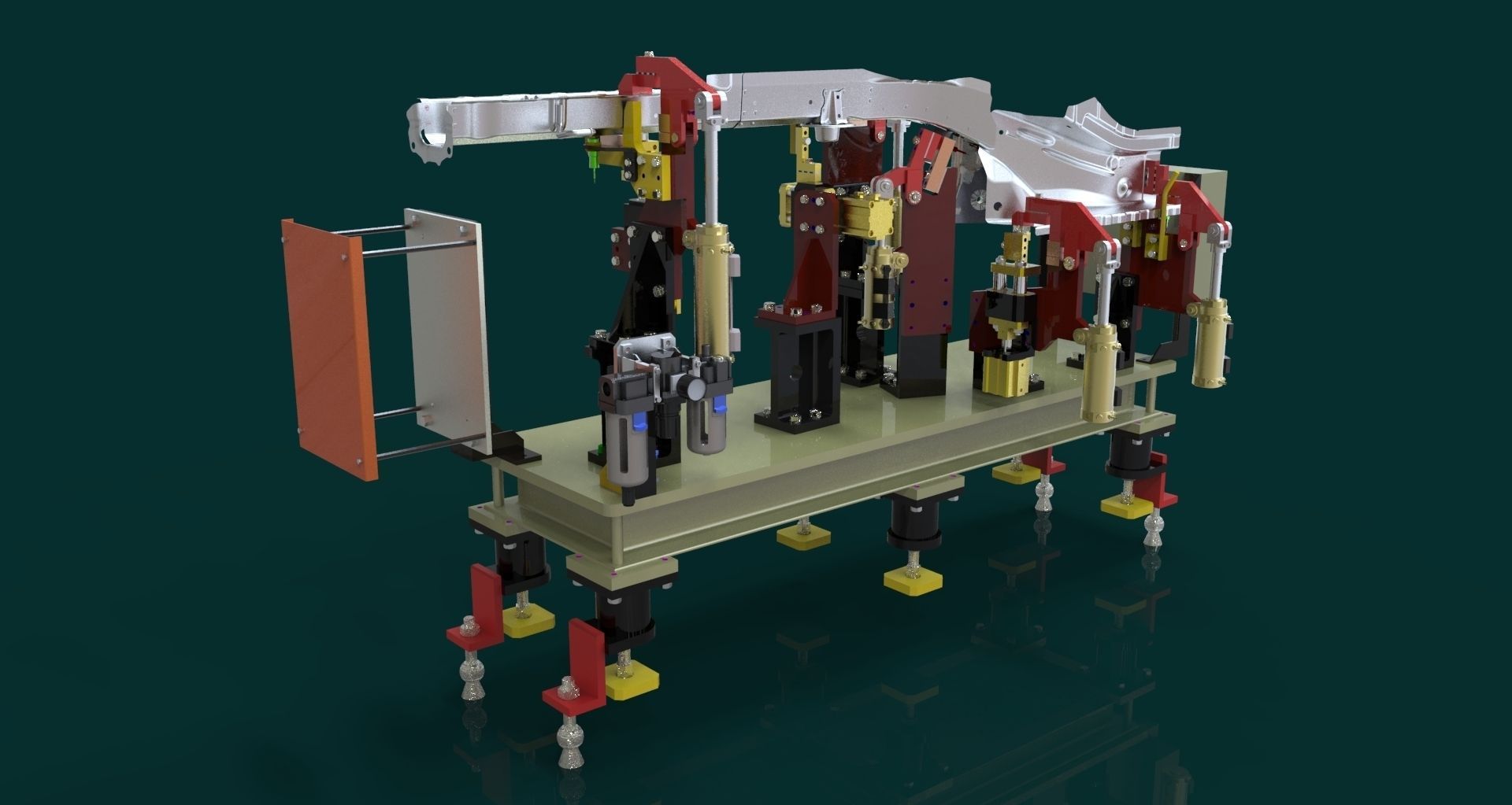 Welding Jigs Assembly free 3D model | CGTrader