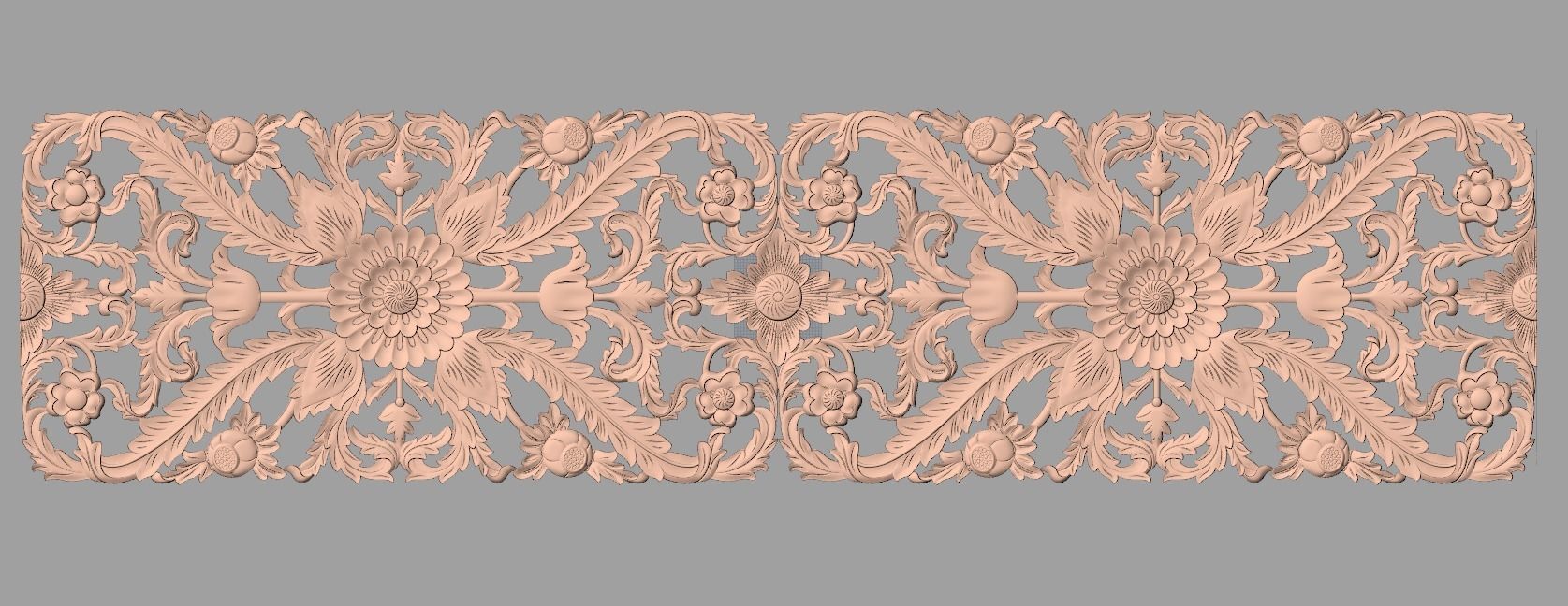 Door Design 3d Relief Model Stl Format File For Cnc Carving E664 3d
