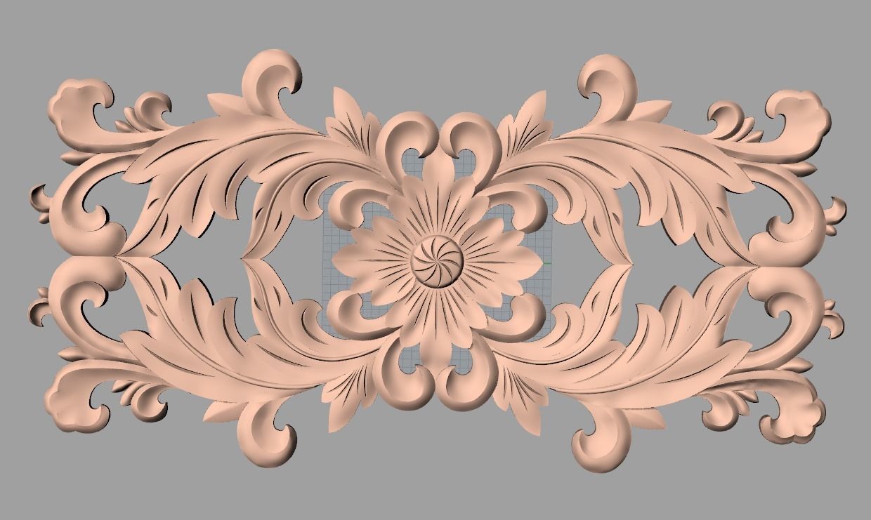 Door Design 3d Relief Model Stl Format File For Cnc Carving E660 3d