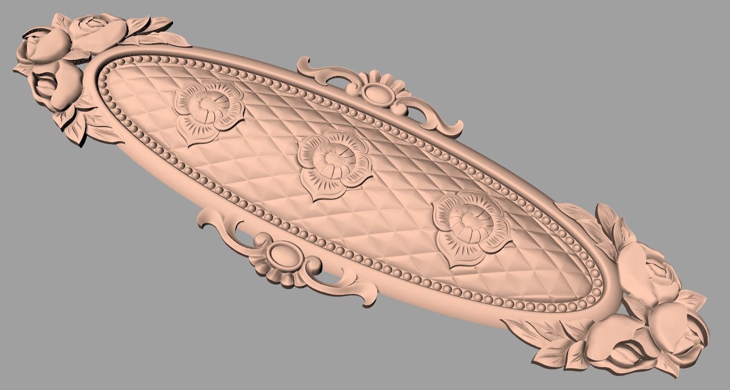Door Design 3d Relief Model Stl Format File For Cnc Carving E653 3d