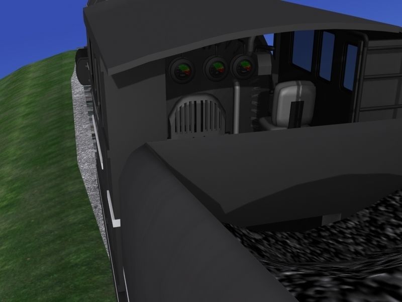 RR 2-8-4 Steam Locomotive 3D model rigged | CGTrader