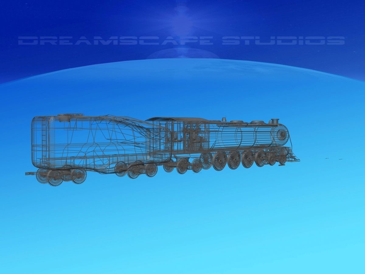 RR 2-8-4 Steam Locomotive 3D model rigged | CGTrader