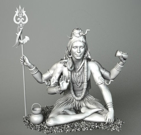 SHIVA statue of lord 3D model | CGTrader