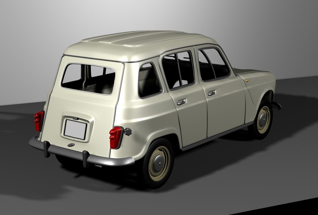 CAR RENAULT 4L 3D model | CGTrader