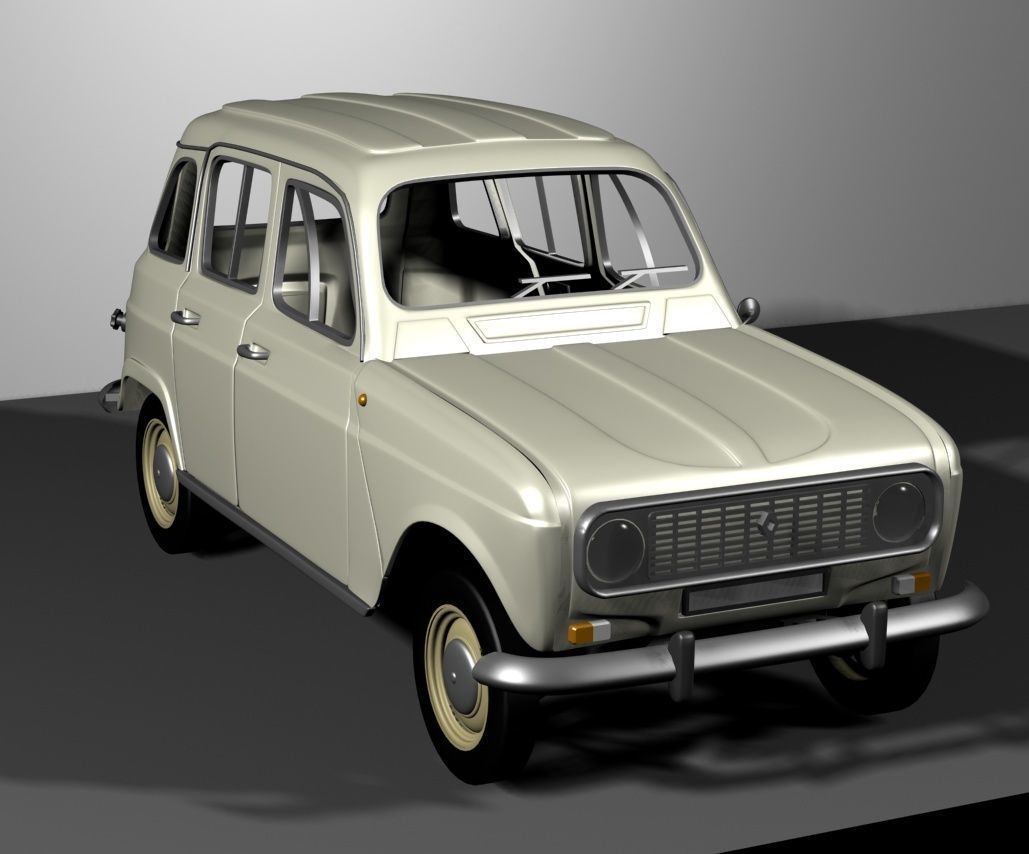 CAR RENAULT 4L 3D model | CGTrader
