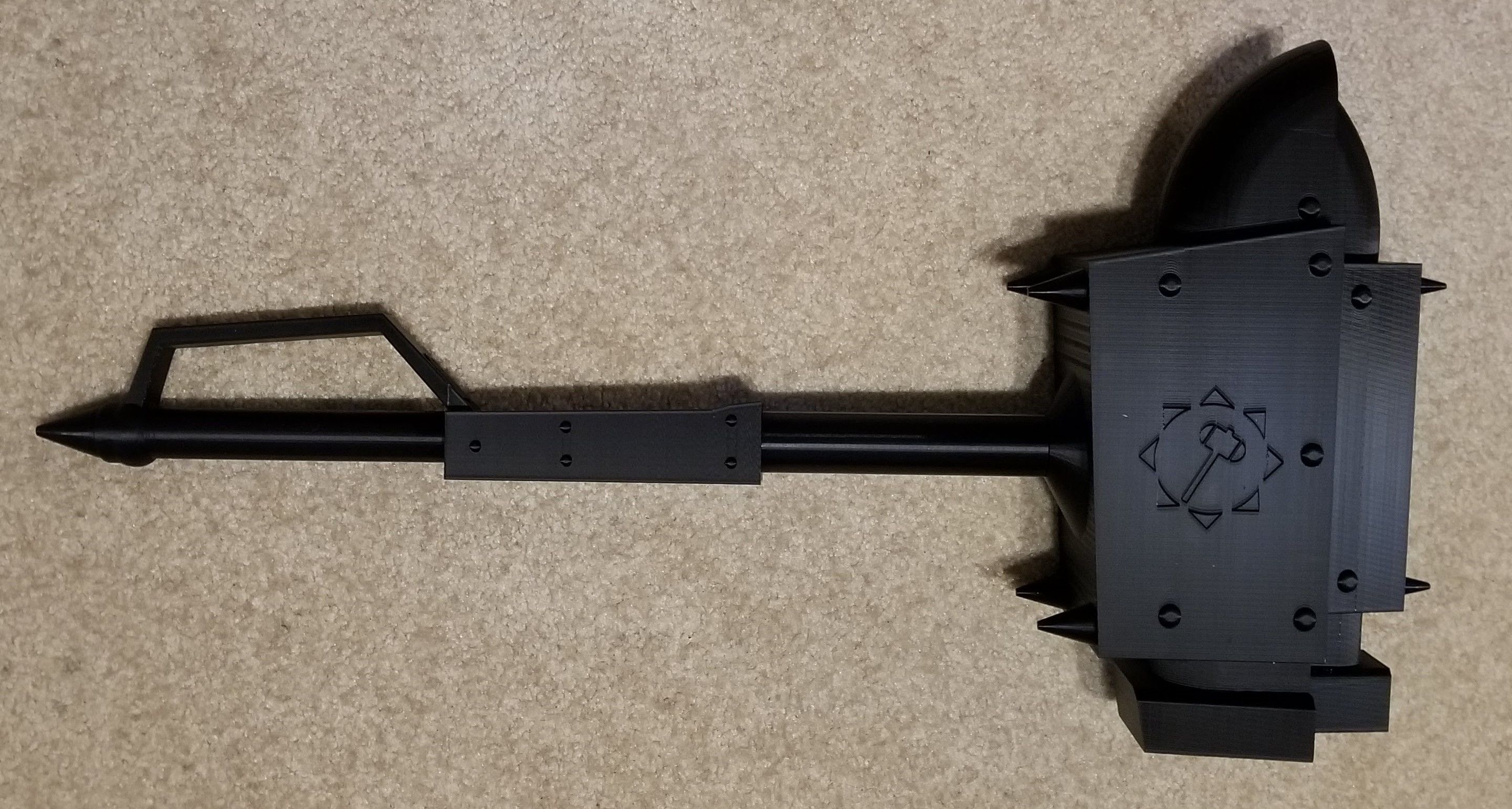 Monster Hunter Anvil Hammer Replica Cosplay Prop 3D model 3D printable ...