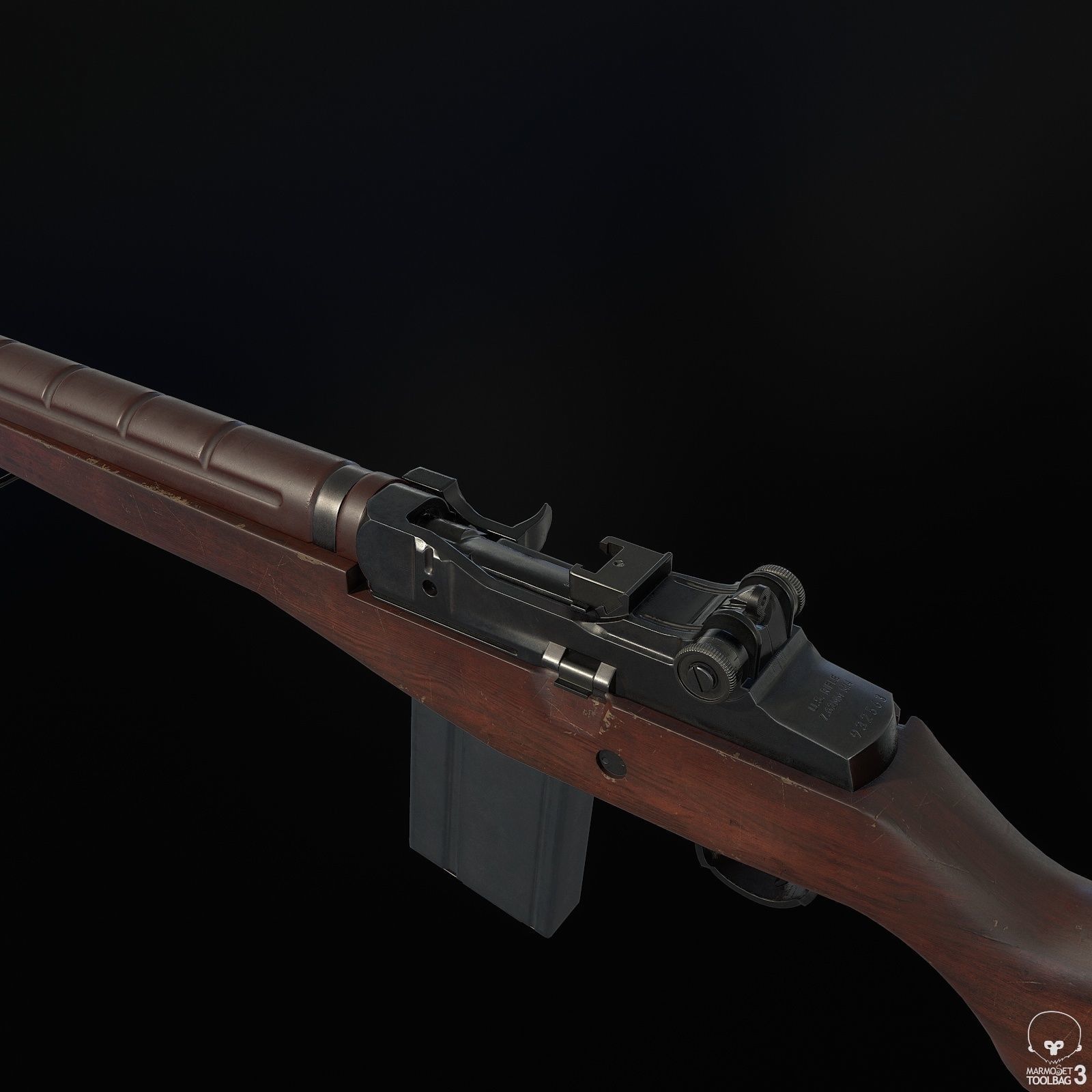 3D model M14 Rifle VR / AR / low-poly | CGTrader
