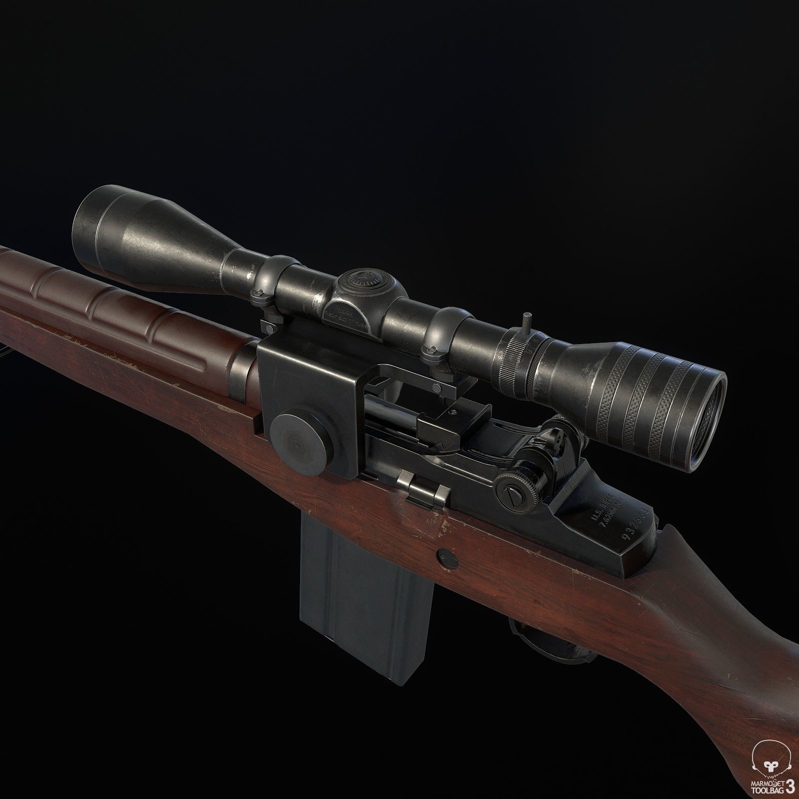 3D model M14 Rifle VR / AR / low-poly | CGTrader