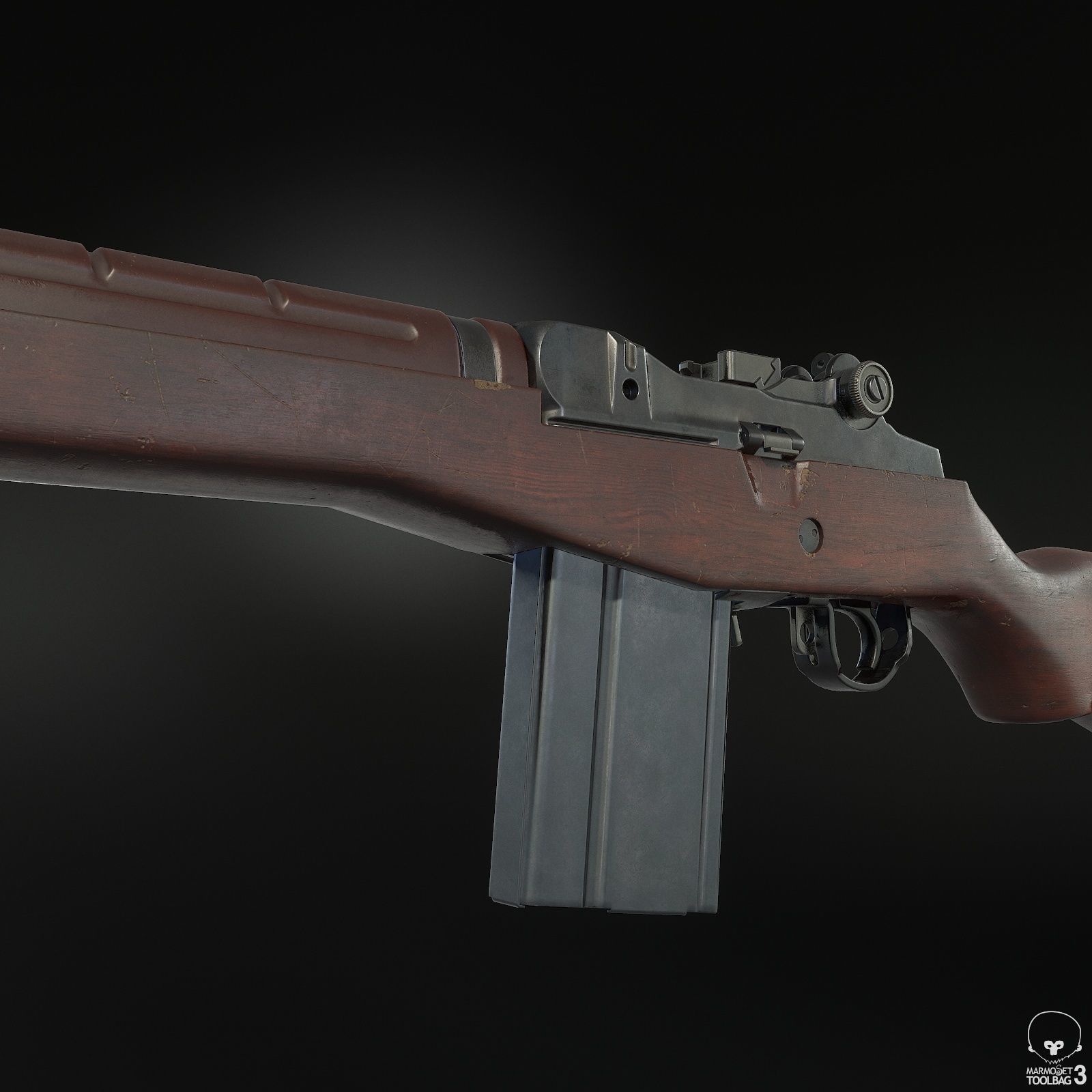 3D model M14 Rifle VR / AR / low-poly | CGTrader