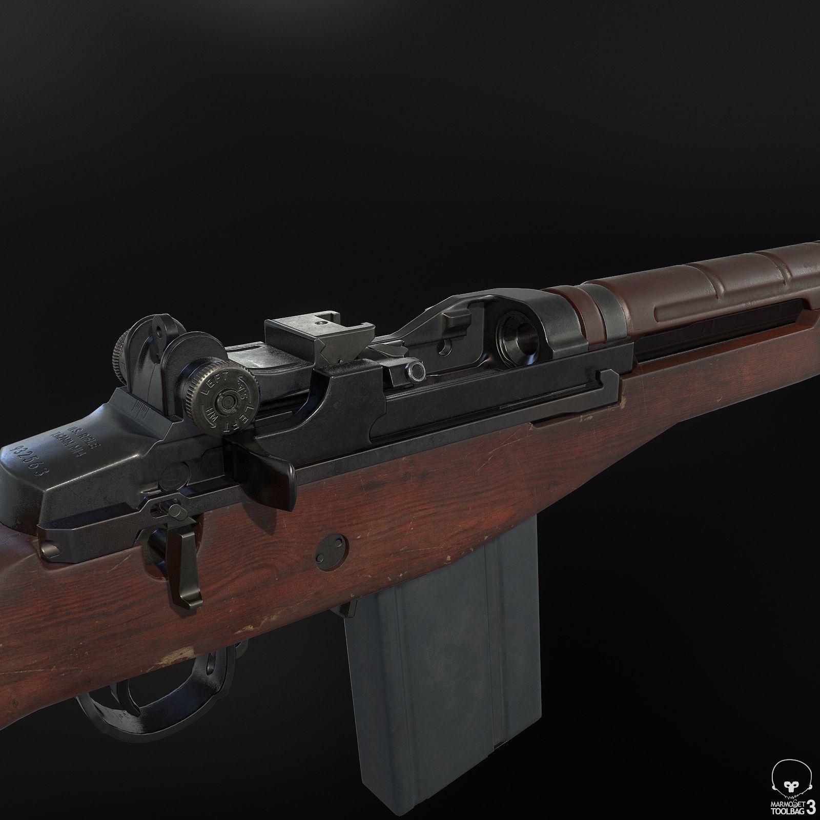 3D model M14 Rifle VR / AR / low-poly | CGTrader