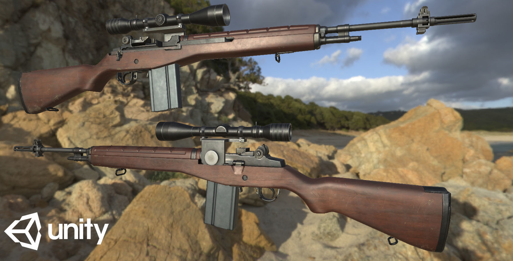 3D model M14 Rifle VR / AR / low-poly | CGTrader