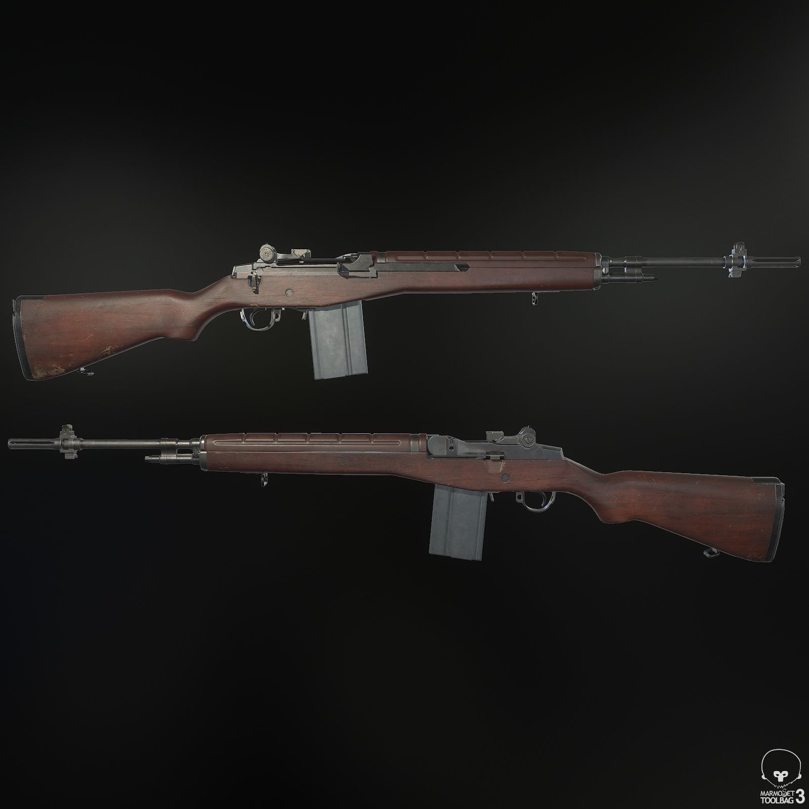 3D model M14 Rifle VR / AR / low-poly | CGTrader