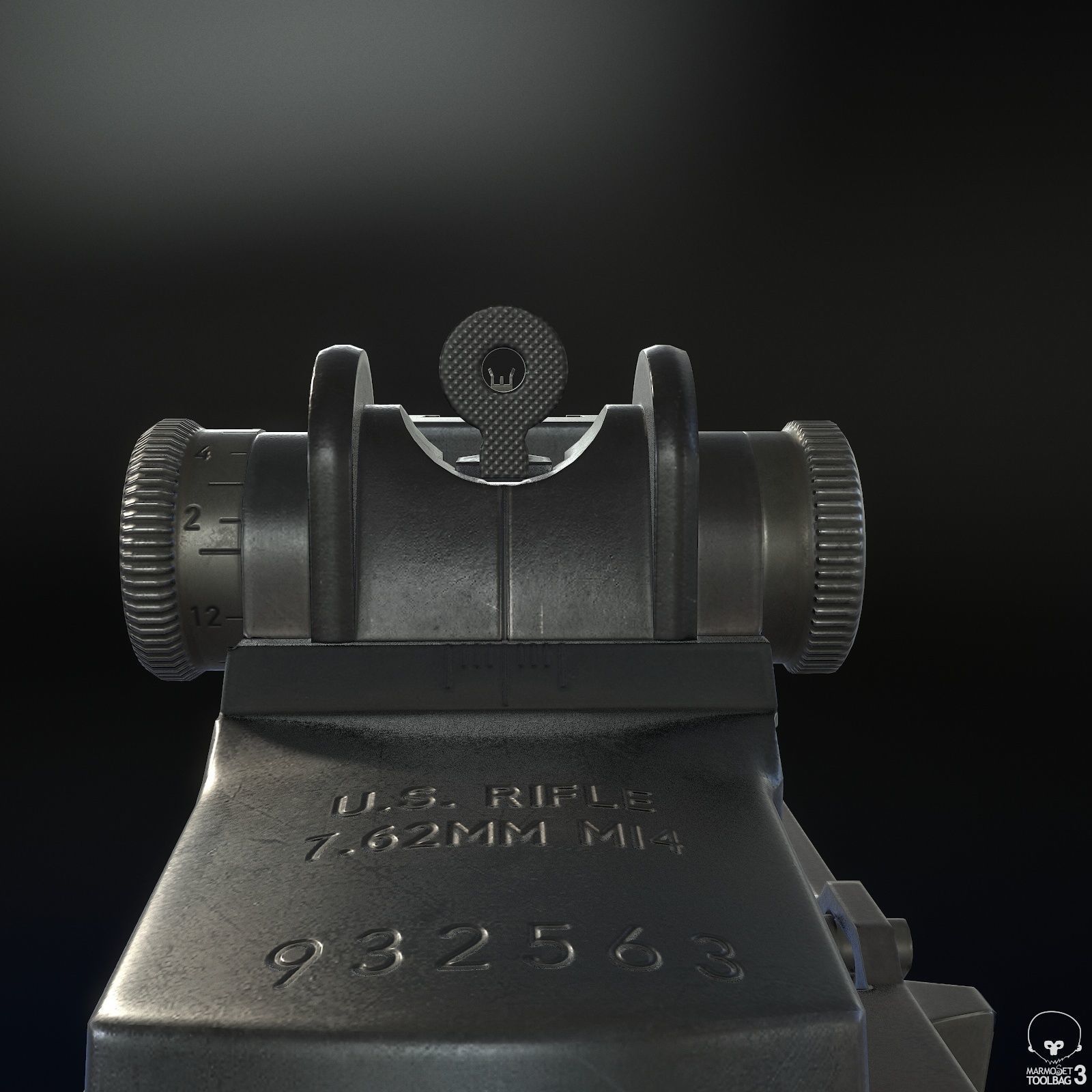 3D model M14 Rifle VR / AR / low-poly | CGTrader