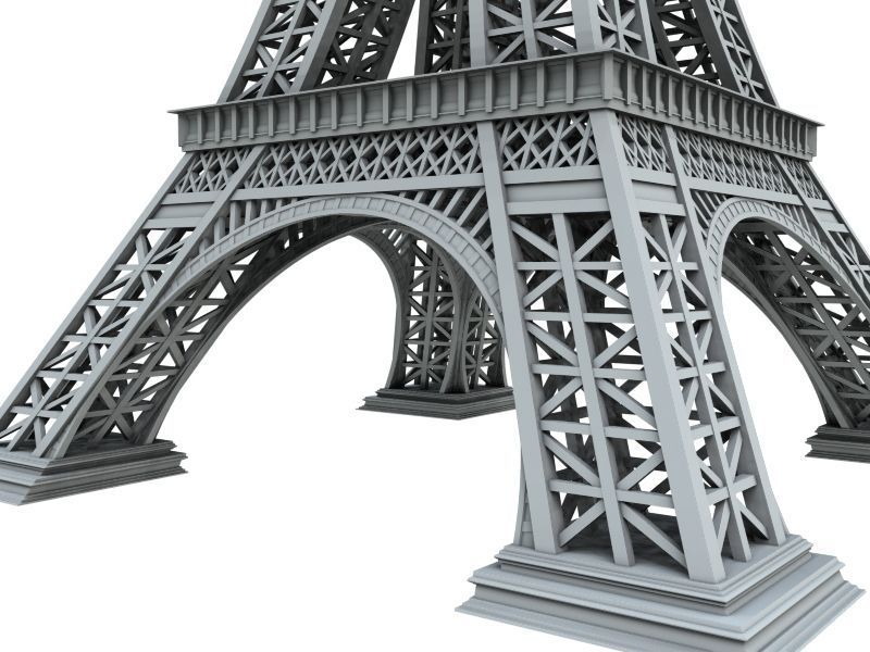 3D Printable - Eiffel Tower 3D Model 3D printable .max .obj .stl ...