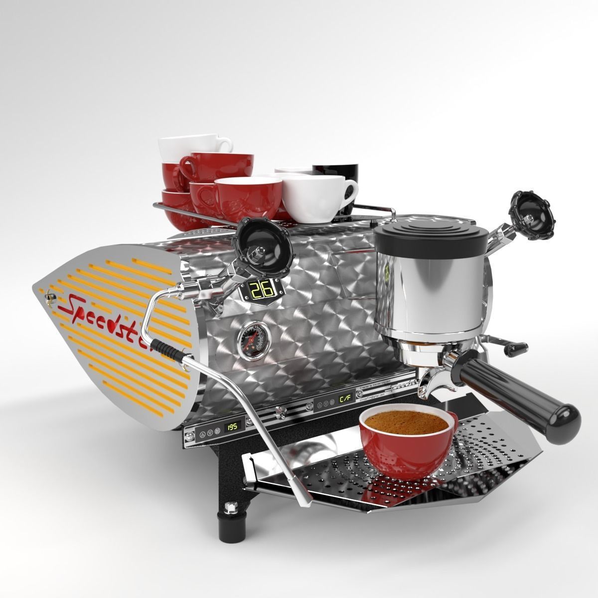 Kees van der Westen Coffee Machine Speedster Blender Cycles 3D model ...