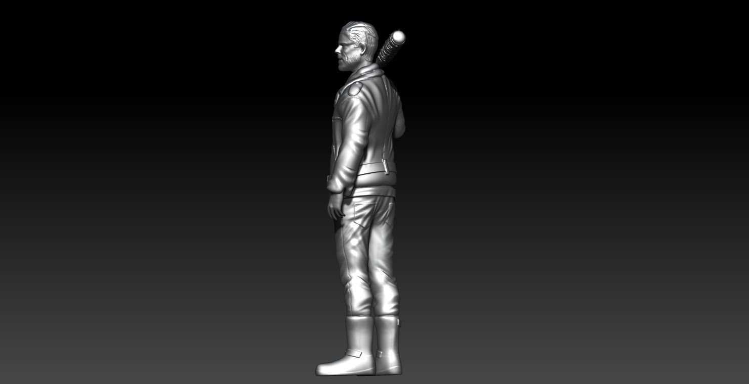 Negan The Walking dead 3d print 3D model 3D printable | CGTrader