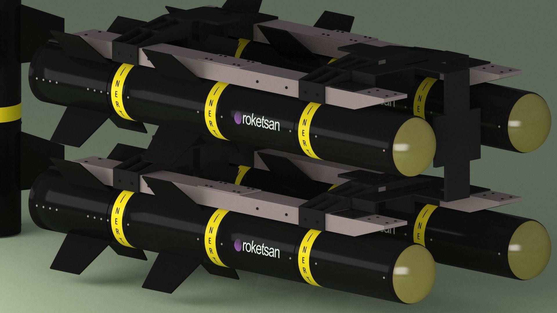 Missile - Roketsan - Umtas 3D Model 3D model | CGTrader