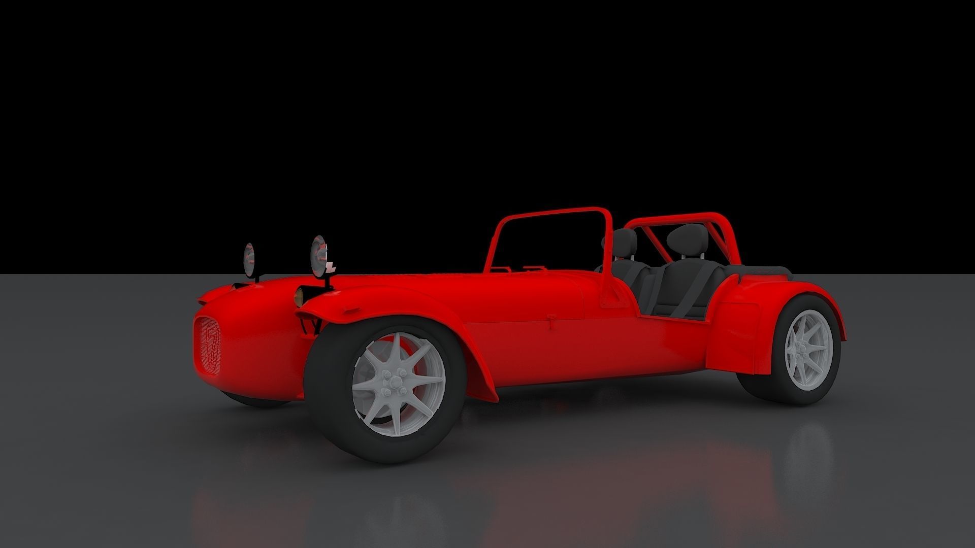 Caterham Seven Sigma Car 3D model rigged | CGTrader