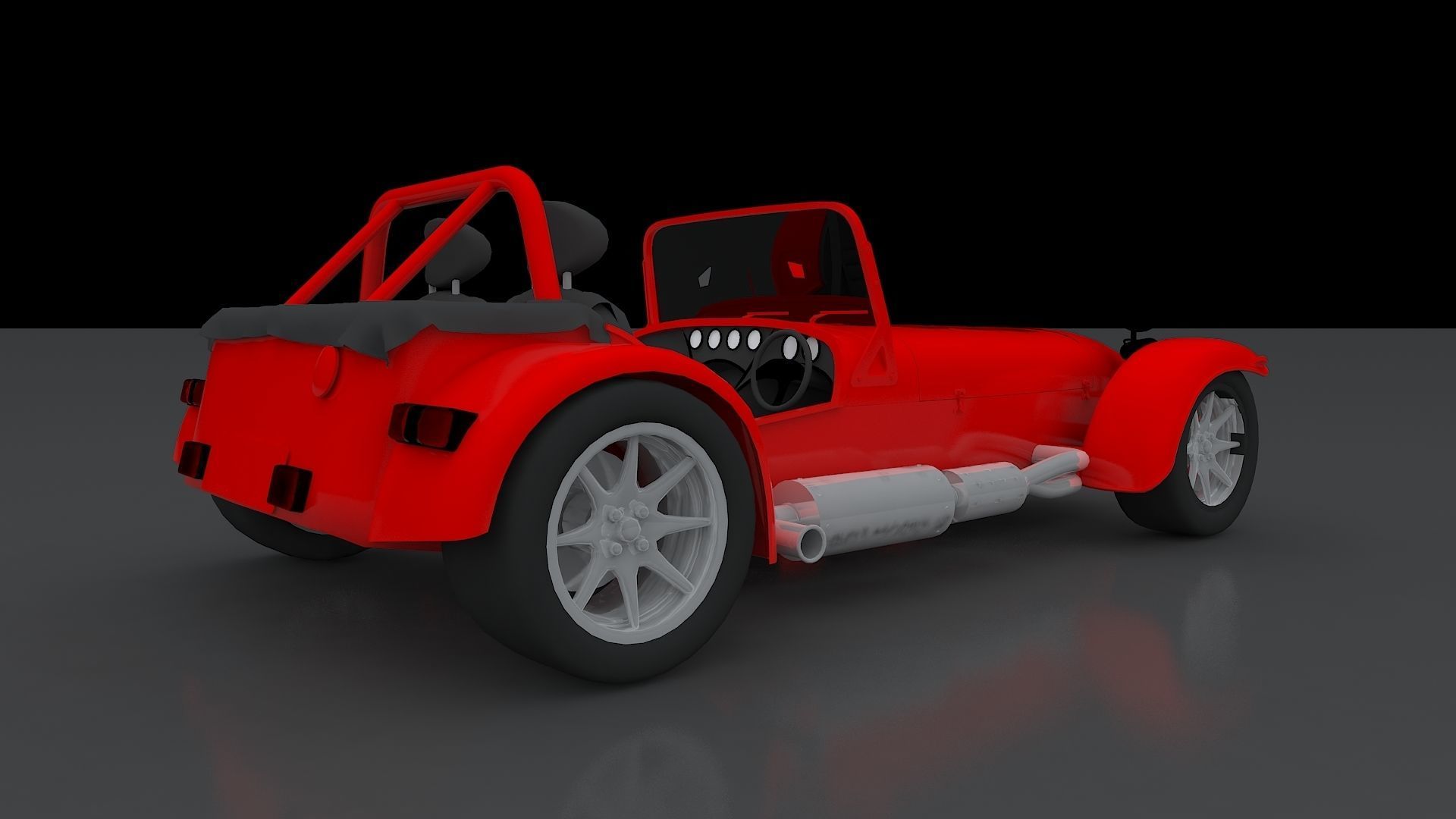 Caterham Seven Sigma Car 3D model rigged | CGTrader