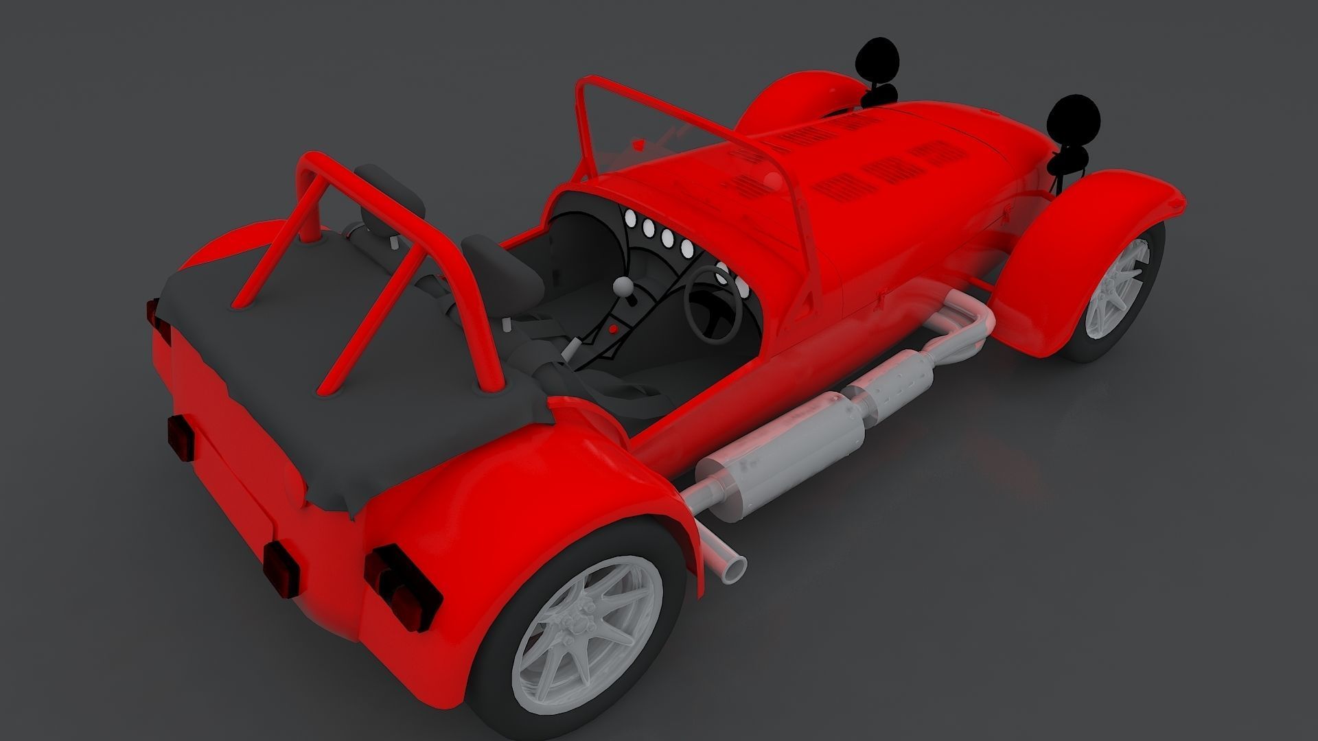 Caterham Seven Sigma Car 3D model rigged | CGTrader