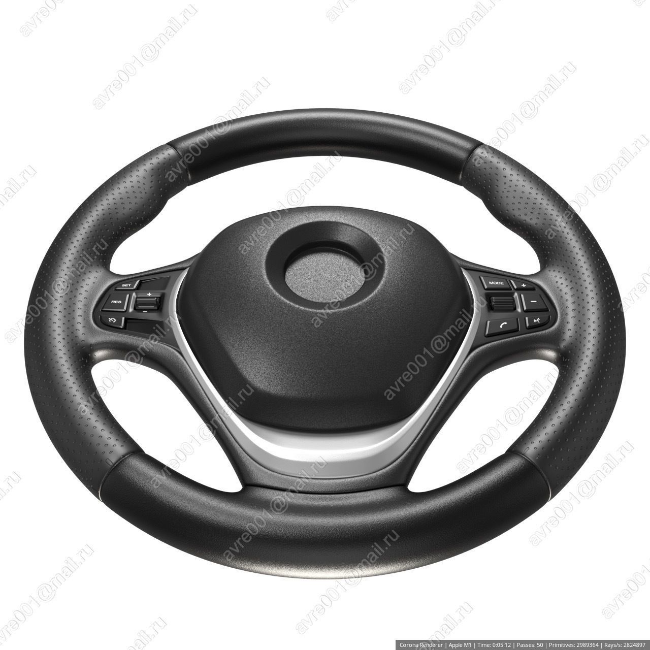 Car steering wheel - 1 3D model rigged | CGTrader