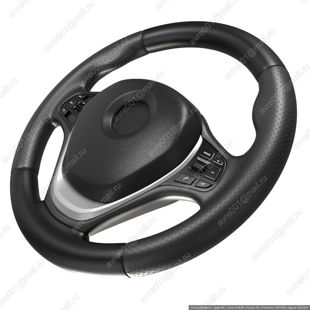 Car steering wheel - 1 3D model rigged | CGTrader