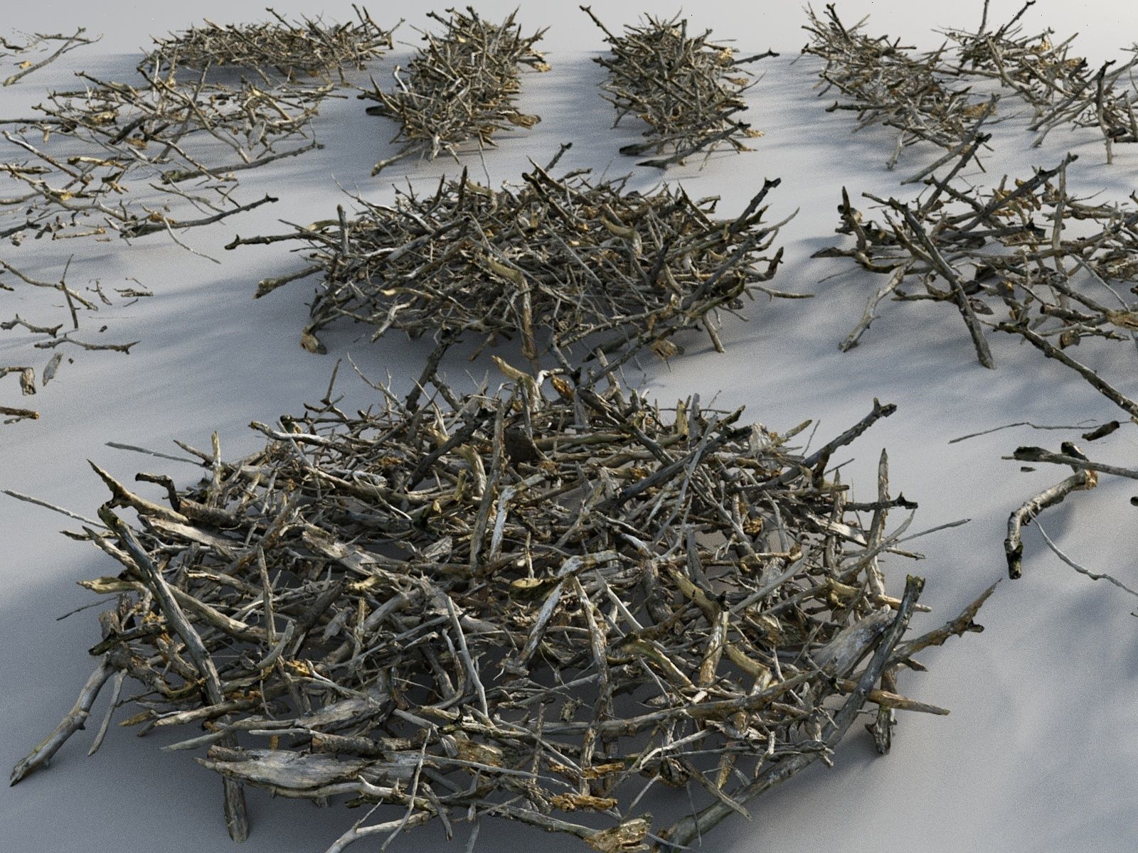 3D model Wood Branch Pack VR / AR / low-poly | CGTrader