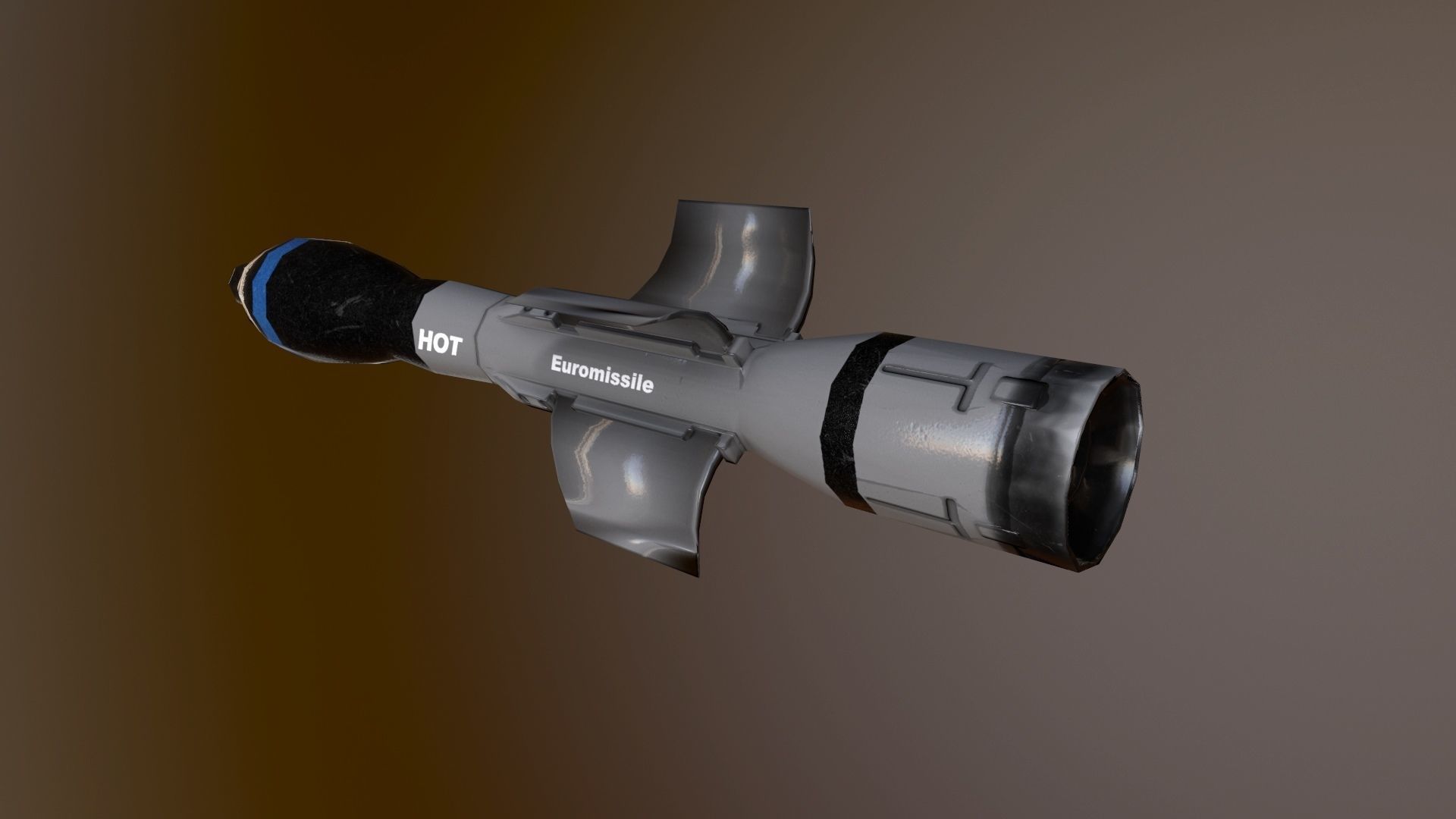3D model HOT 3 missile VR / AR / low-poly | CGTrader