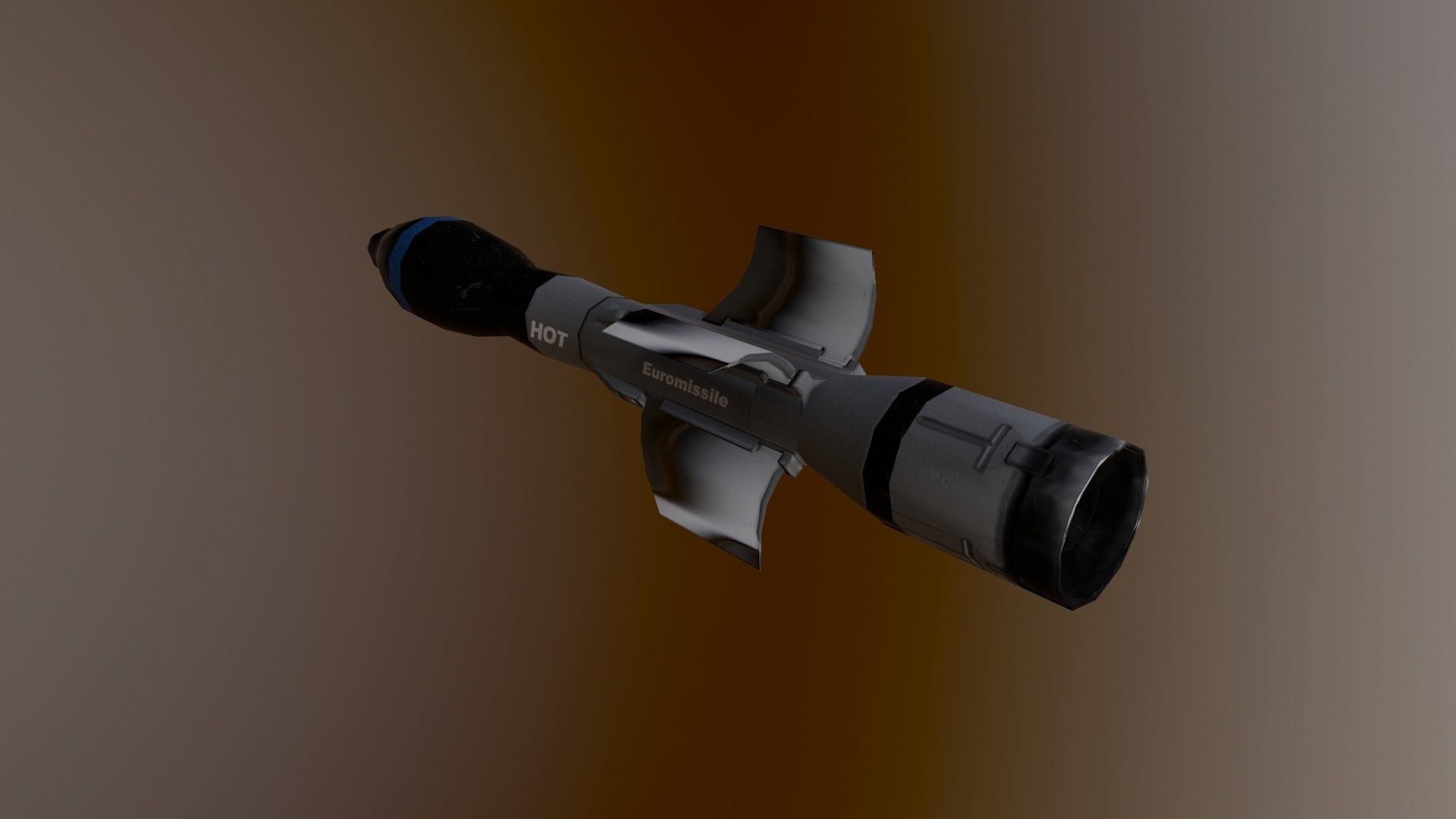 3D model HOT 3 missile VR / AR / low-poly | CGTrader