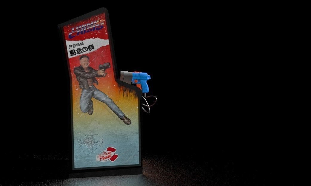 3D model ARCADE - KIM vs TRUMP CRISIS VR / AR / low-poly | CGTrader