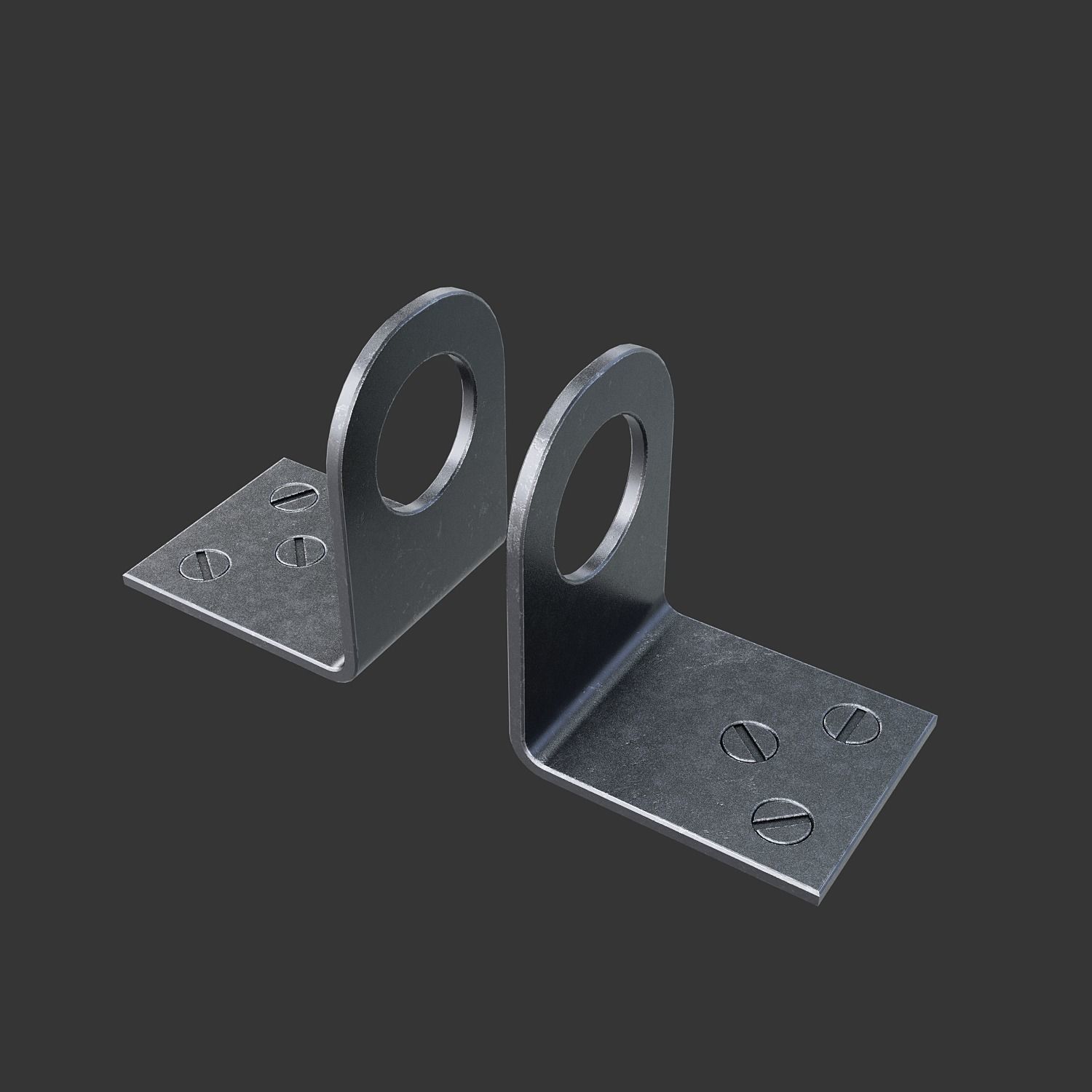 Steel eyelets for padlock 3D model | CGTrader