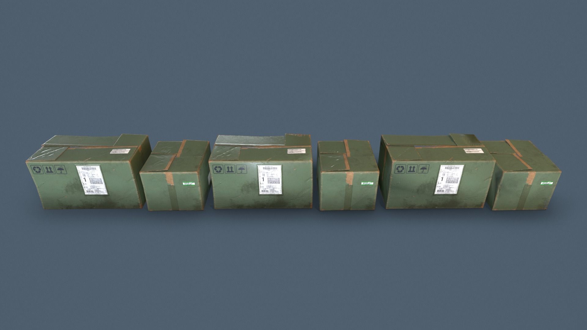3D model Boxes Common Enviroment Assets VR / AR / low-poly | CGTrader