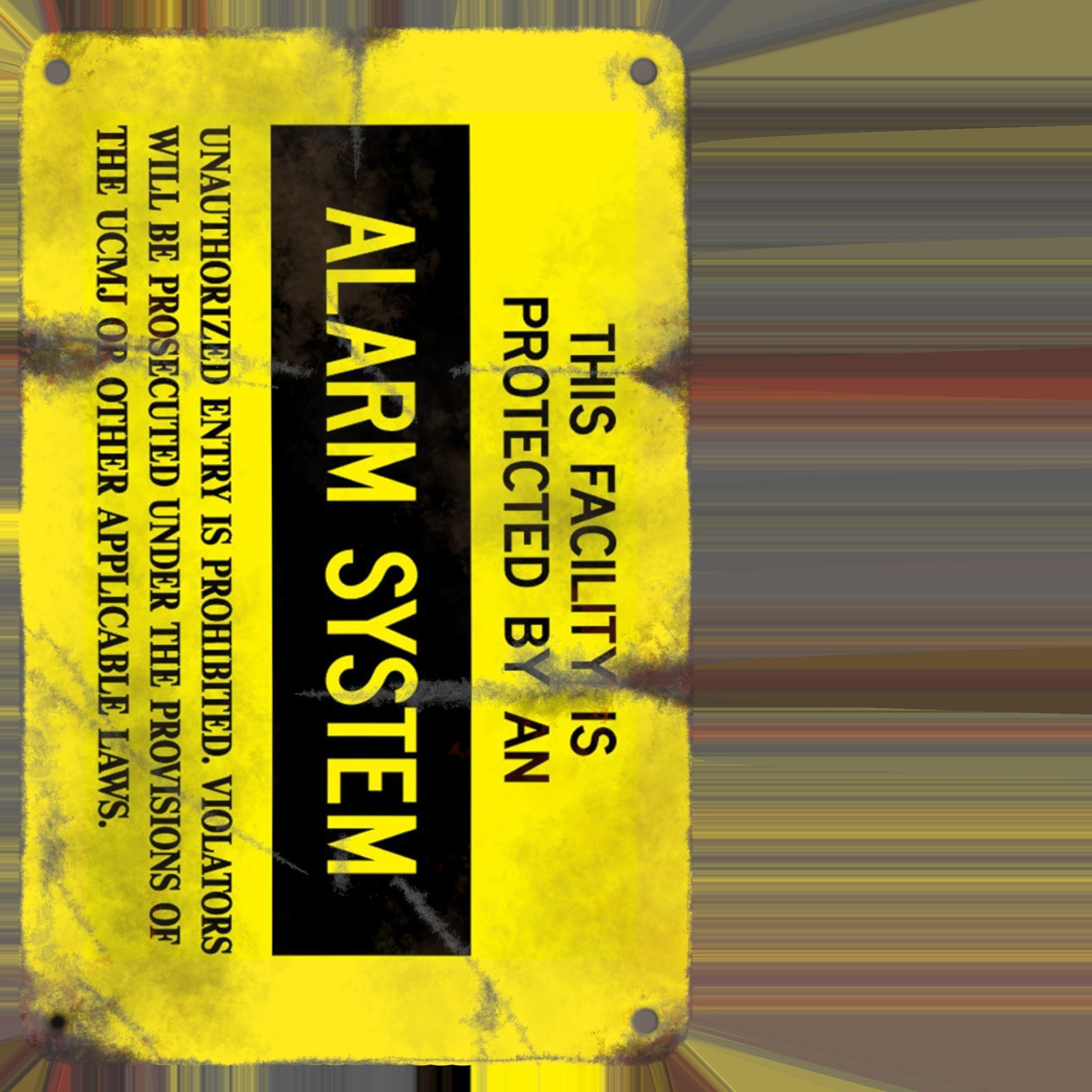 3D model Metal warning signs Common Enviroment Assets VR / AR / low ...