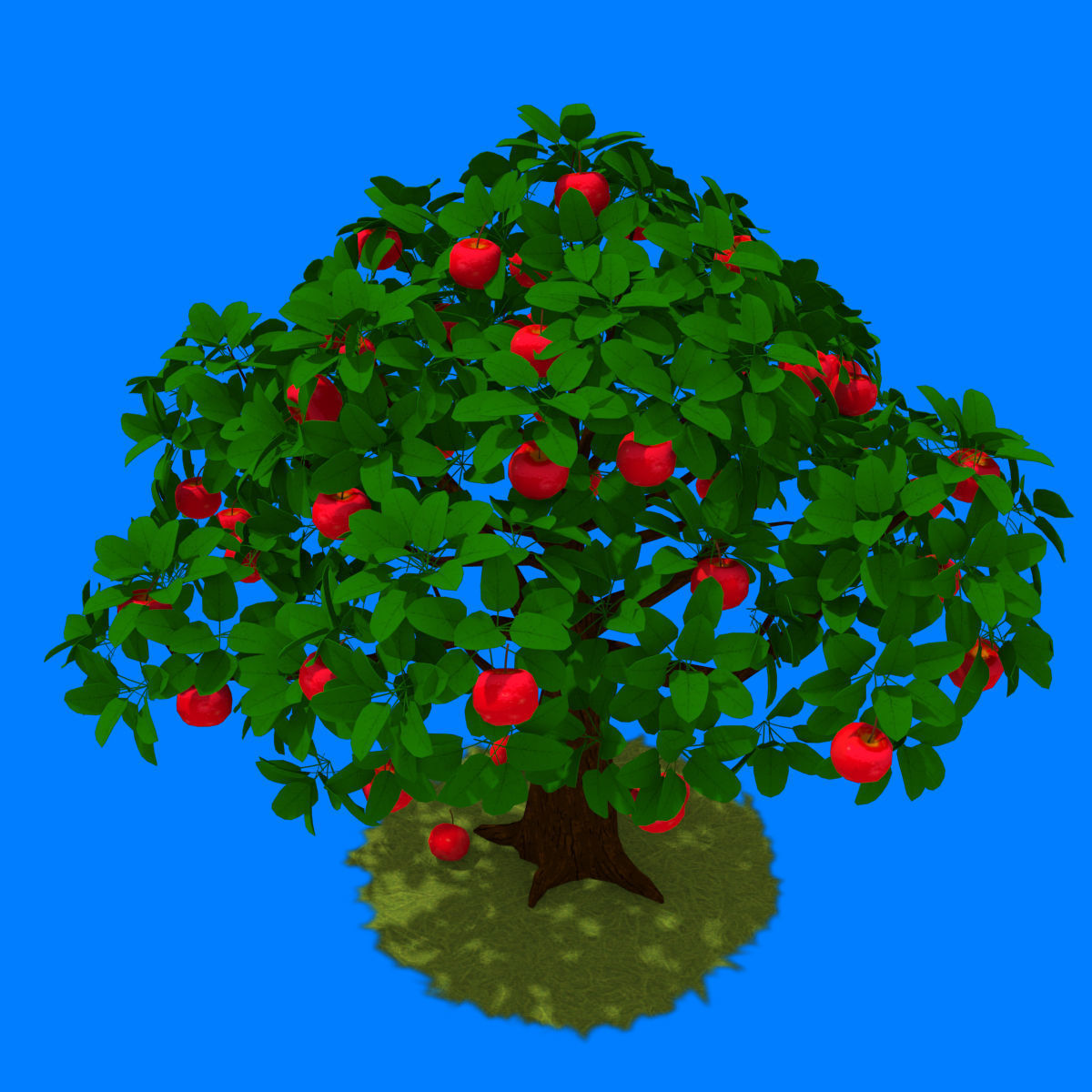 Cartoon Apple Tree 3D model | CGTrader