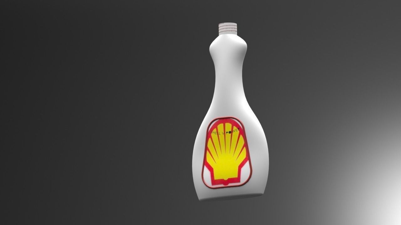 Shell bottle free 3D model | CGTrader