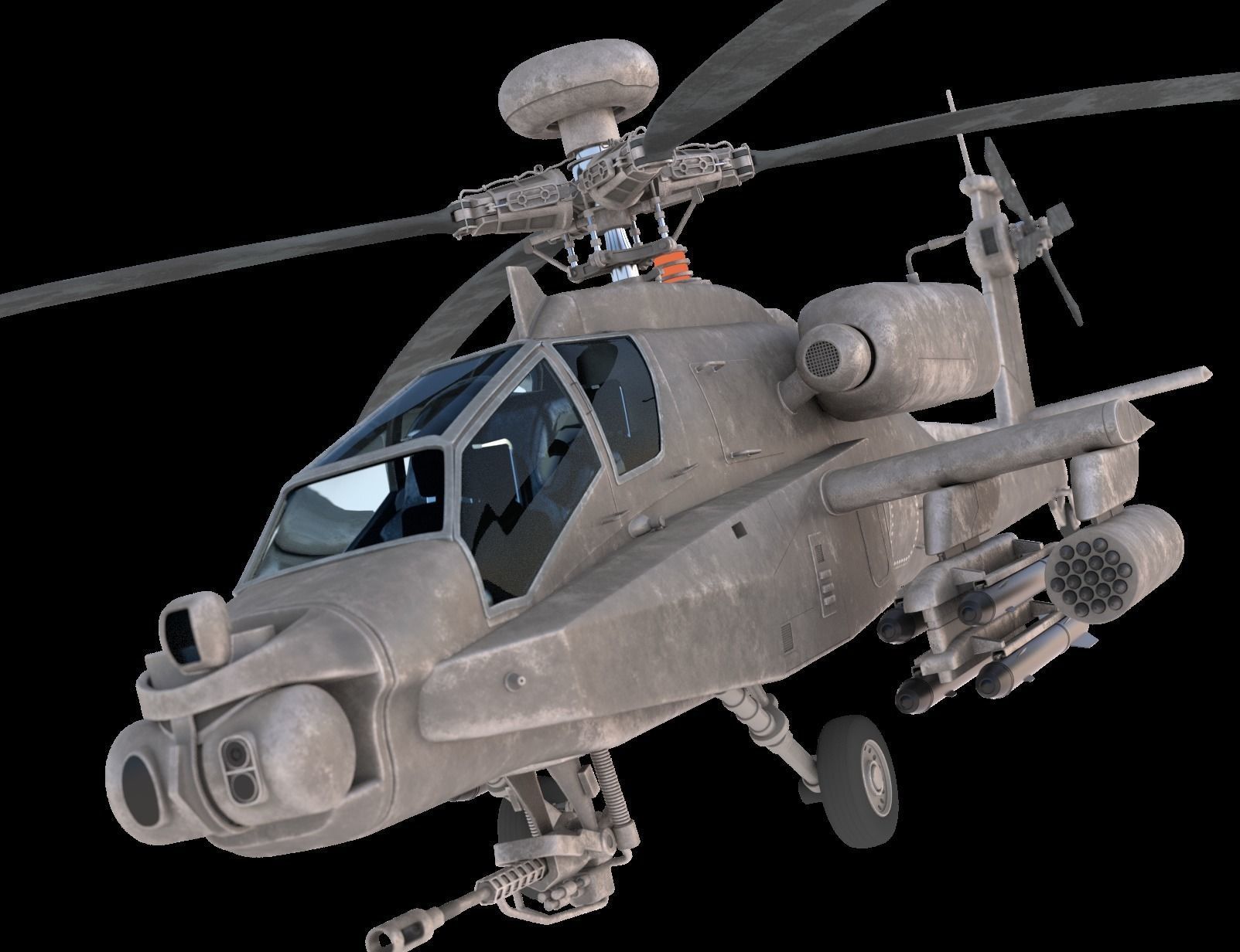 AH-064 Apache longbow 3D model | CGTrader